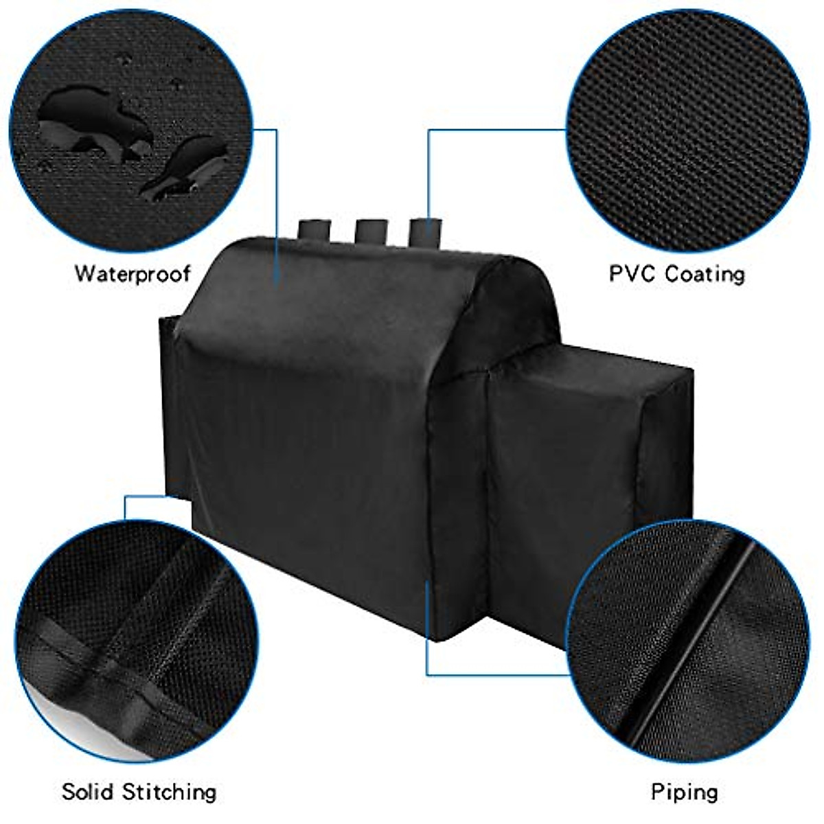 Stanbroil Grill Cover 8080 Replacement for Char-Griller Triple Play 93560 and Duo 5050 Double Play 5650 with Side Fire Box