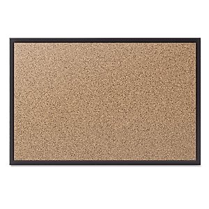Quartet Cork Board, Bulletin Board, 8' x 4' Corkboard, Black Frame (2308B)