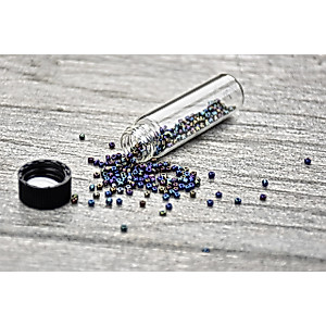 SE 1-3/4" x 9/16" Leak-Proof Glass Vial Set (12 PC.) - GB3-12