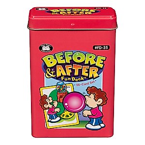 Super Duper Publications | Before & After Fun Deck Flash Cards | Educational Learning Resource for Children