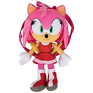Amy Rose Sonic Plush Backpack 16 inch