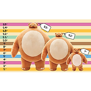 TINY HEADED KINGDOM 15 inch Pip Bear for Girls and Boys, Adorable and Big Plushies, Little Head Bear, Stuffed Animal