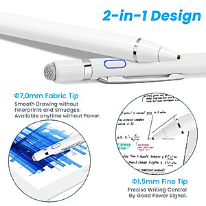 Stylus Pen for Lenovo Ideapad Flex, EDIVIA Digital Pencil with 1.5mm Ultra Fine Tip Pencil for Lenovo Ideapad Flex 3/4/5/6 11&14 Stylus, White