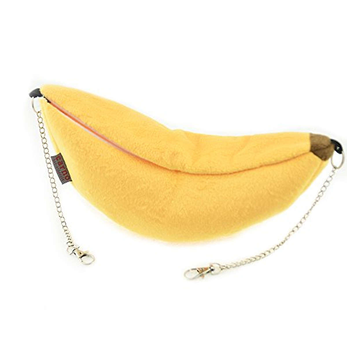 FLAdorepet Banana Hamster Bed House Hammock Small Animal Bed House Cage Nest Hamster Accessories (S(8"*3"*3.5"), Yellow)