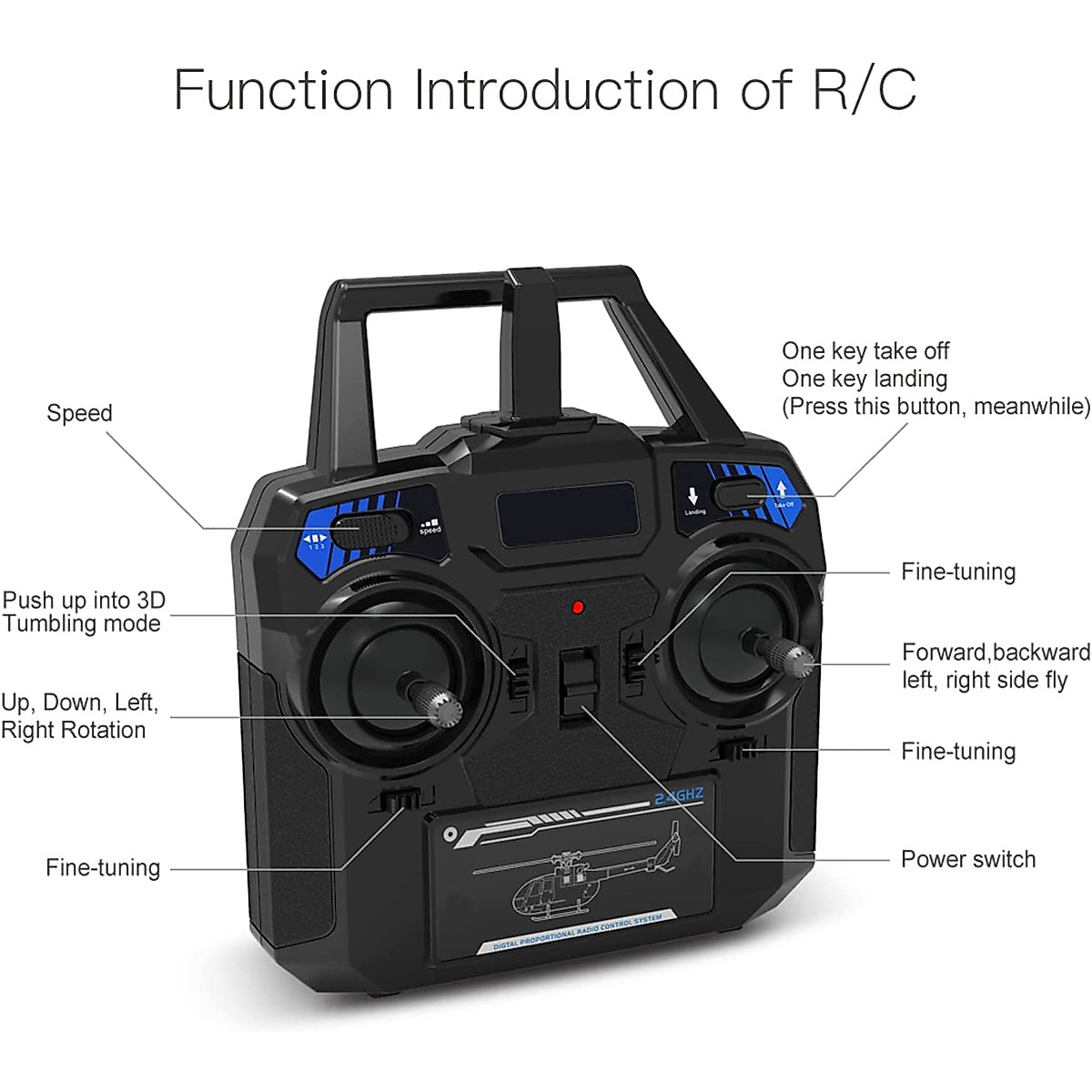 GoolRC C129 V2 RC Helicopter, 4 Channel Remote Control Helicopter with 6-Axis Gyro, 2.4Ghz RC Aircraft with 3D Flips, Altitude Hold, One Key Take Off/Landing for Adults and Beginners