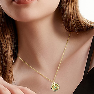 Compass Necklace 925 Sterling Silver Birthstone Compass Necklace for Women -I'd be Lost Without You Pendant Compass Jewelry Gifts for Birthday Anniversary for Her