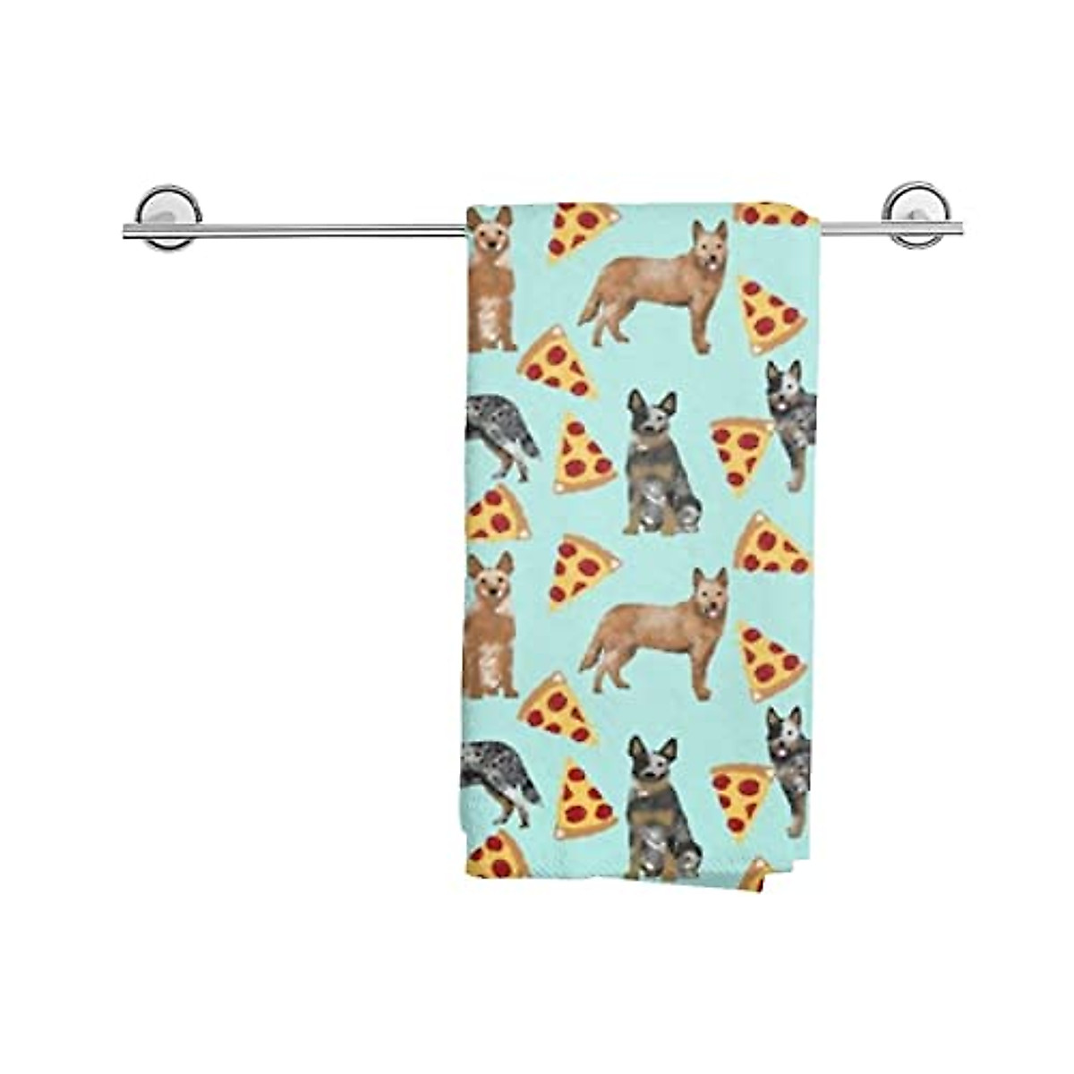 IconSymbol Australian Cattle Dog Fabric Hand Towels Ultra Soft Highly Absorbent Bathroom Towel， Multipurpose Kitchen Dish Guest Towel for Gym, Hotel, Spa and Home Decor(27.5 x 15.7 in)