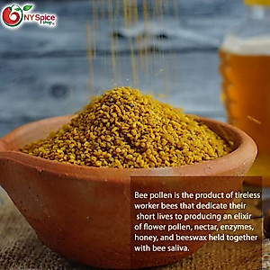 NY Spice Shop Bee Pollen Powder - Bee Pollen - Natural Bee Pollen - Bee Pollen Bulk - Bee Pollen Powder Natural - Ground Bee Pollen - Pollen Powder - 1 Pound