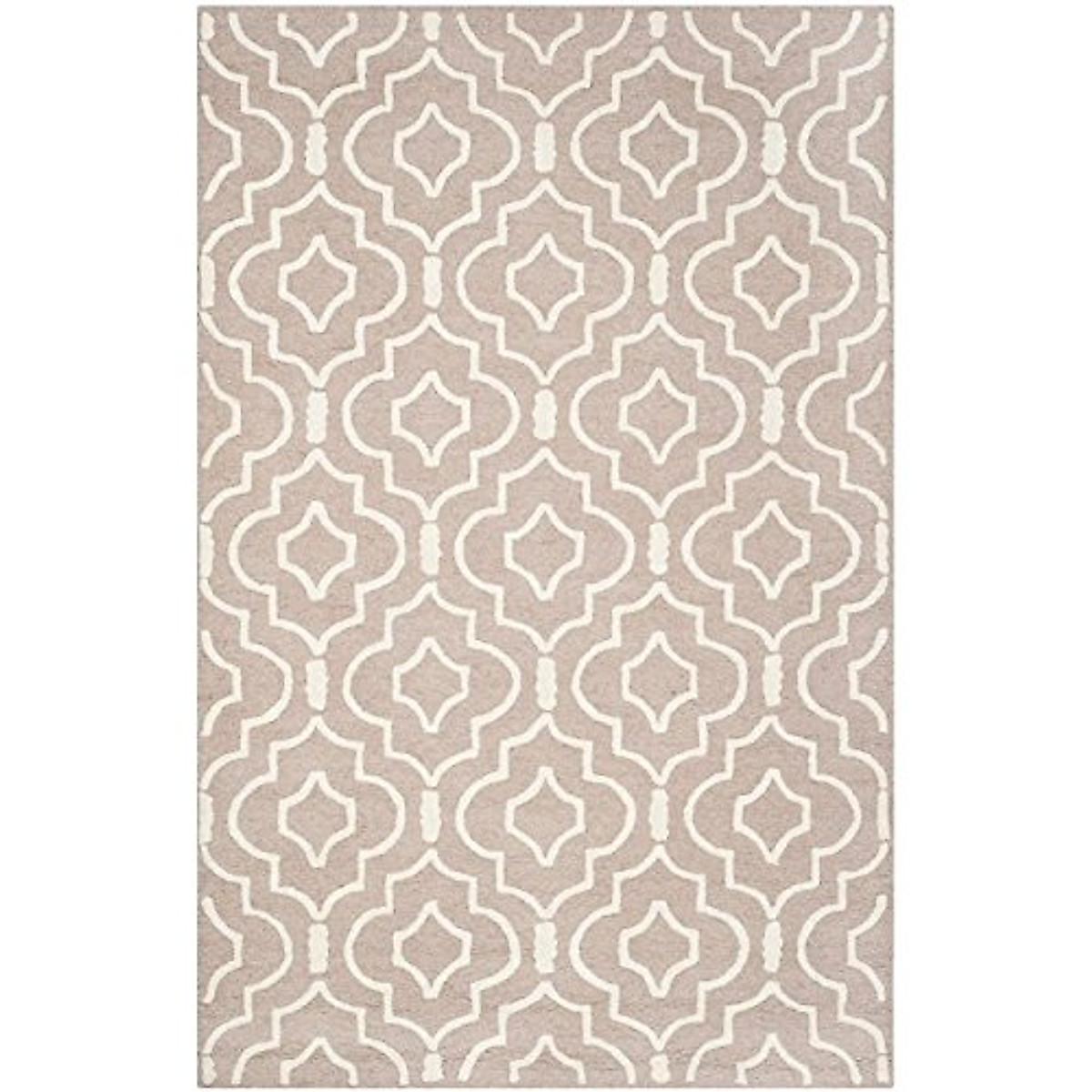 SAFAVIEH Cambridge Collection 2' x 3' Beige/Ivory CAM141J Handmade Moroccan Premium Wool Accent Rug