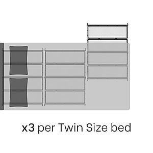 NEATWAY Under Bed Storage with Wheels - 65L Large Under Bed Shoe Storage 31.5" x 23.6" - Industrial Rubber Wheels - Shoe Organizer Under Bed - Underbed Storage - Under the Bed Storage
