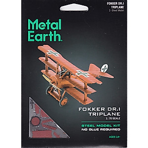 Metal Earth Fokker Dr. I Triplane 3D Metal Model Kit Fascinations
