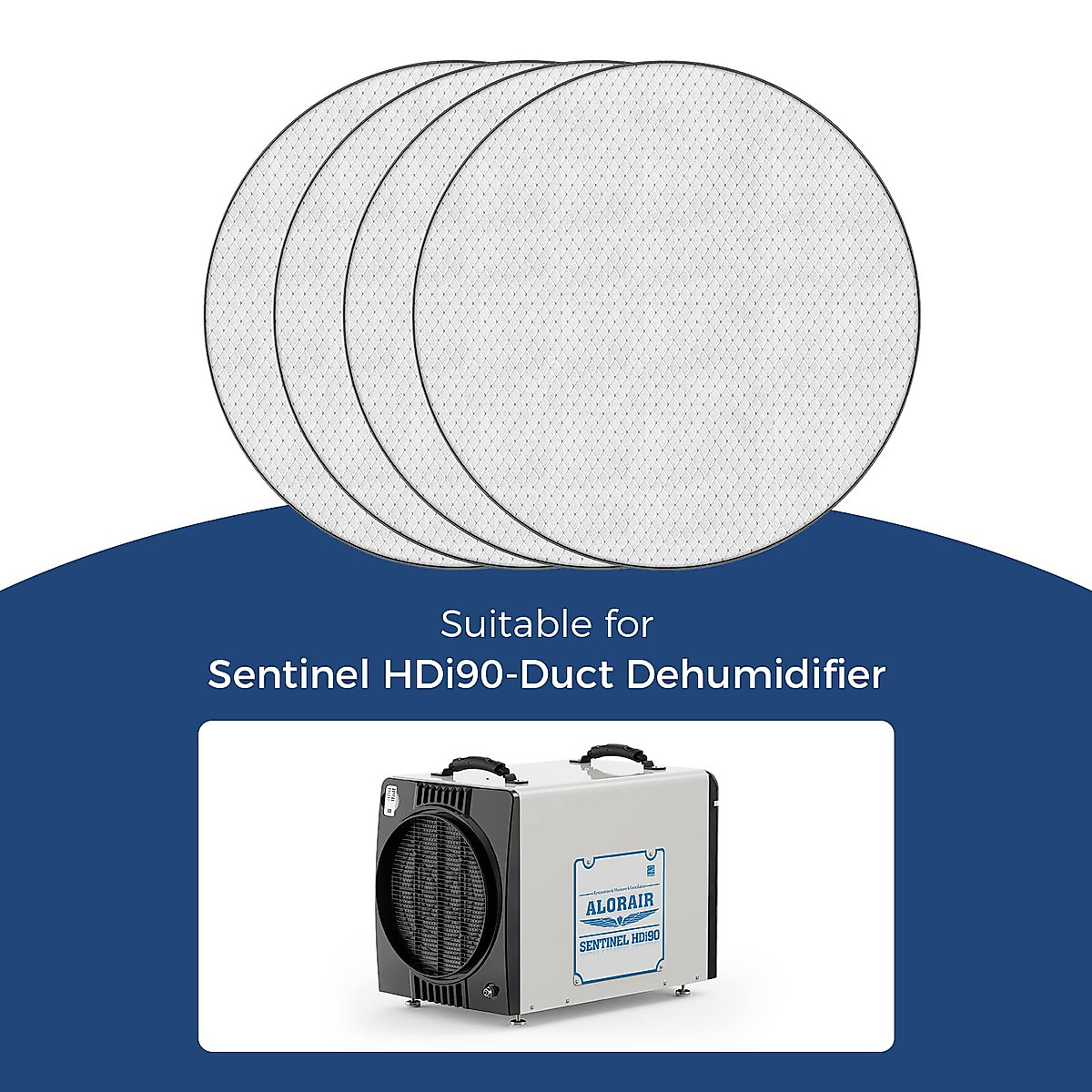 ALORAIR MERV-8 Filter for Basement Dehumidifiers Sentinel HDi90-Duct Series (4 Pack)