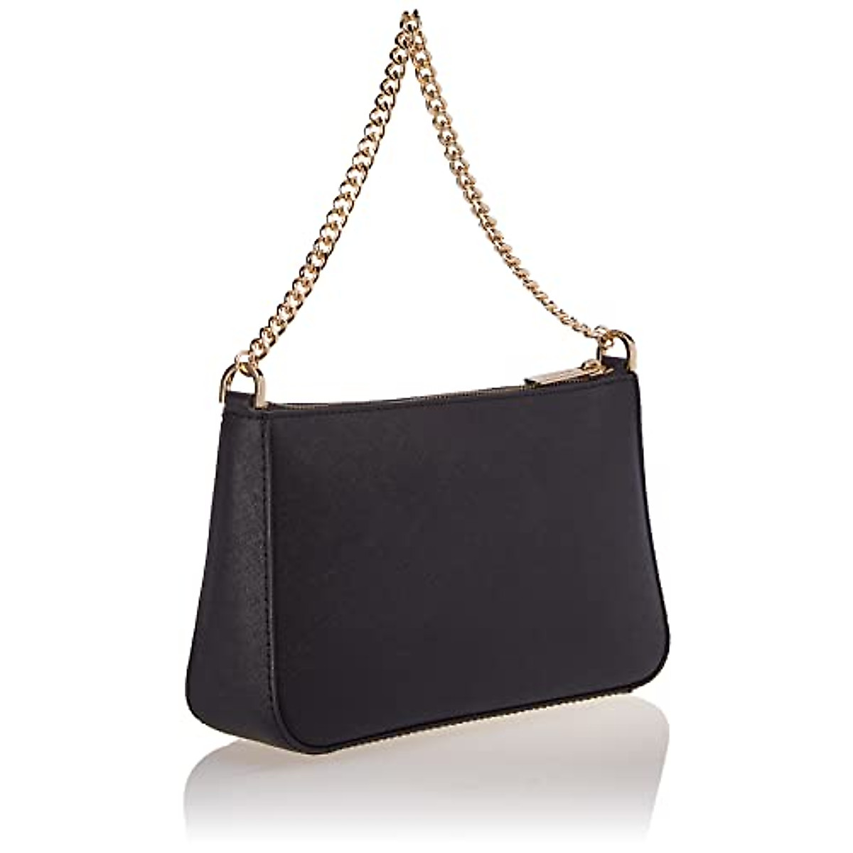 Michael Kors Medium Leather Zip Crossbody Purse - Black