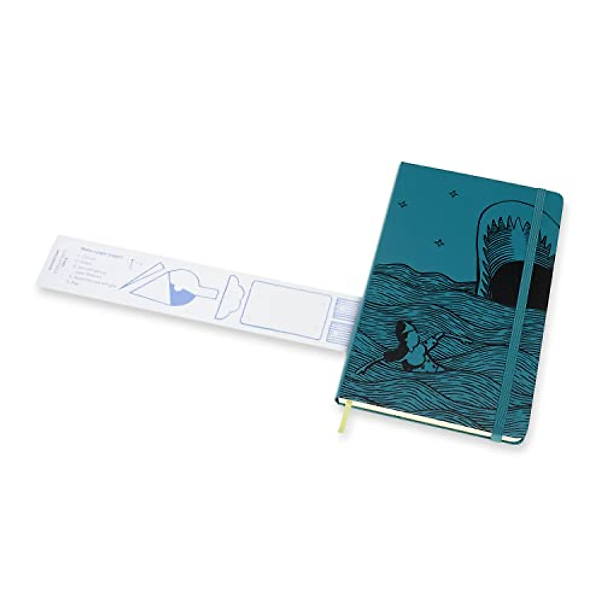 Moleskine Limited Edition Pinocchio Notebook, Hard Cover, Large (5" x 8.25") Ruled/Lined, The Dogfish, 240 Pages