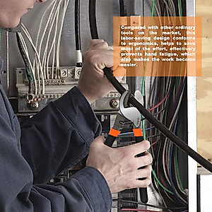 Cable Cutters, Sanuke High Leverage Cable Cutter Heavy Duty Industrial Strength Electrical Wire Cutters for Cutting Aluminum Copper Communication Cables