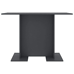 Modern Dining Table,Kitchen Table,Dinner Table Dining Room Home Furniture,Dining Table Gray 43.3"x23.6"x29.5" Engineered Wood