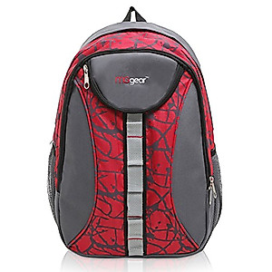 MGgear 18 Inch Student Bookbag / Children Sports Backpack / Travel Carryon, Red