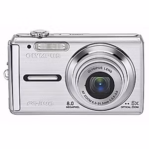 Olympus FE-340 8MP Digital Camera with 5x Optical Zoom (Silver)