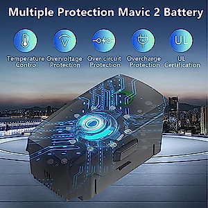 MVMOD Mavic 2 Pro Battery, 3850mAh 15.4V Intelligent Battery for DJI Mavic 2 Zoom/ 2 Pro Drone, 30Mins Max Flight Time