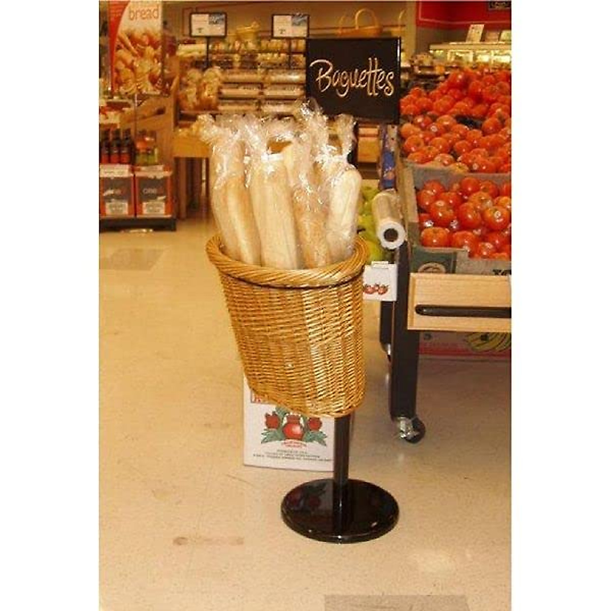 Mobile Merchandisers Single Basket Stand