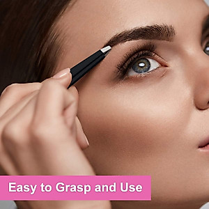 Fangze Tweezers and Fingernail Clippers Kit, 8 Pcs Professional Tweezer Nail Clipper Set Stainless Steel Manicure Tools with Case for Men Women