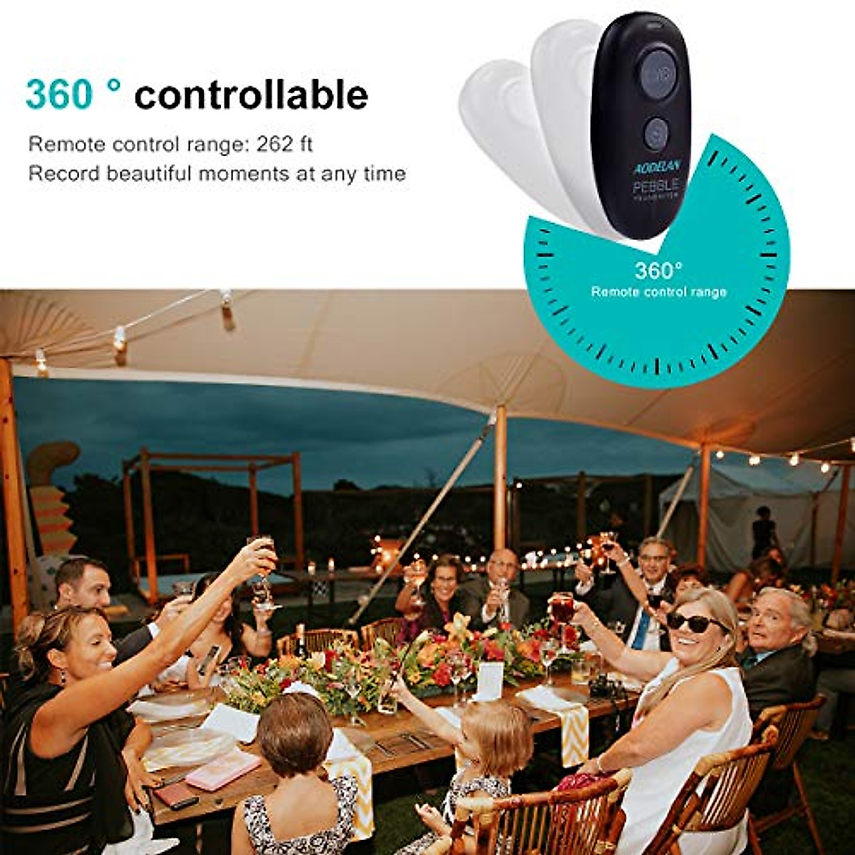 Camera Remote Control Wireless Shutter for Canon EOS RP, R6, ROS RP, Rebel T6, T7, T5, T3, SL2, 5D Mark II, 5d Mark iii, 5d Mark iv, 6D Mark II, 7d Mark ii, 7D Series, 5D Series; for Fujifilm X-T3