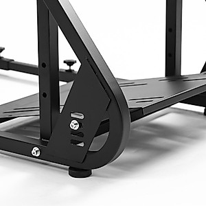 Anman PRO Racing Simulator Cockpit Adjustable Racing Wheel Stand fit for Logitech G25/G27/G29/G920/G923,Fanatec,Thrustmaster T500RS, Wheel Shifter Pedals Seat NOT Included