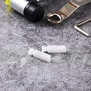 Vertical Blind Stem Replacement White Stems for Vertical Window Blind Vertical Blind Carrier Stem Vertical Blinds Curtain Accessories (40 Pieces)