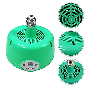 YARDWE Turtle Heat Lamp Chicken Heater Light Pets Heat Lamp Chicken Coop Heater Temperature Adjustable Brooder Lamps for Chicken Lizard Turtle Aquarium Snake Green Chicken Coop Pet Heater Led Bulb