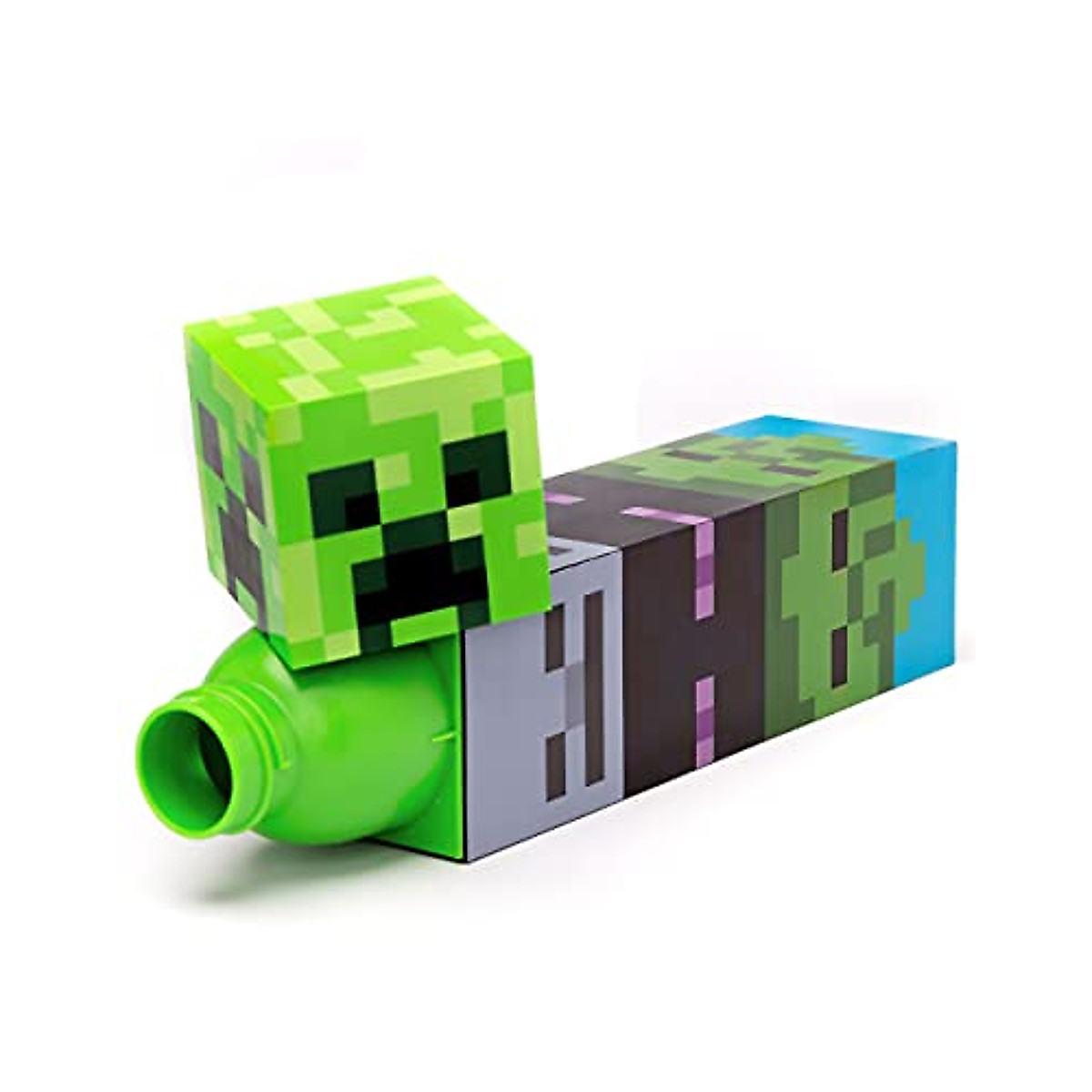 Minecraft Water Bottle GREEN OR RED Kids Mobs Torch Sports Travel Mug Flask 650ML