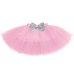 1st Birthday Snowflake Outfit Baby Girl Pink Silver Snow Flake One First Birthday Outfit Cake Smash Tutu for Photo Shoot Romper Skirt Headband Princess 1 Year Old Winter Theme Birthday Party Supplies