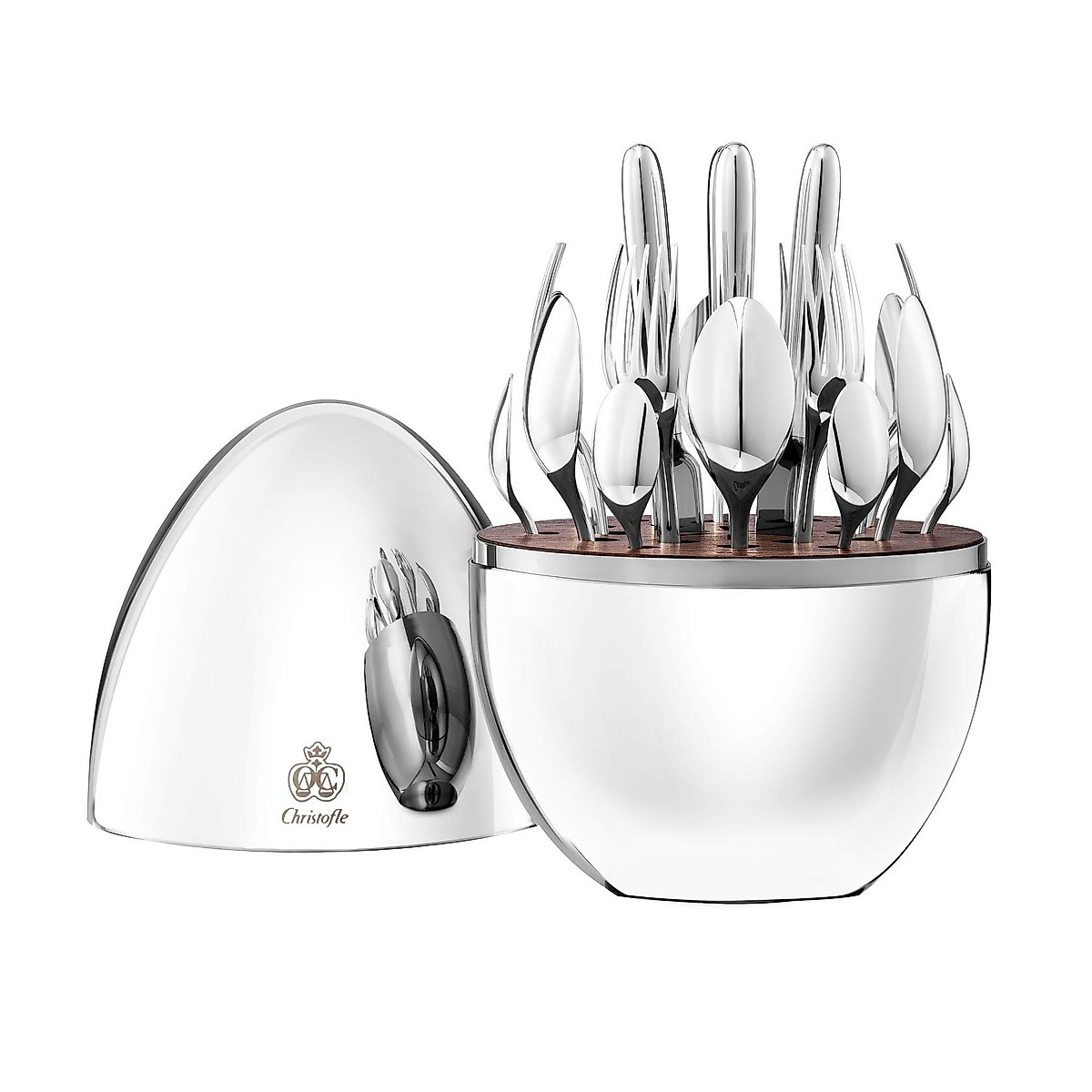 Christofle Mood Silver-Plated 25 Piece Service for 6 Flatware Set #0065299