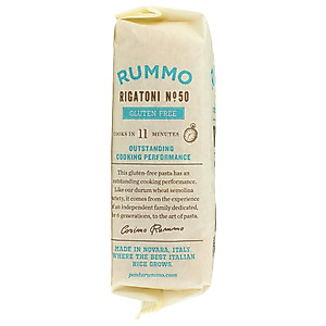 RUMMO SPA Rigatoni N degree 50 | Italian Gluten Free Pasta | 12 Ounce (Pack of 4)