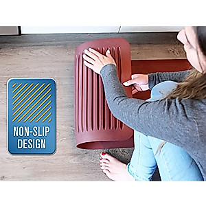 nbstep Anti Fatigue Mats for Kitchen Floor – 3/4 Inch Thick Comfort Kitchen Mat, Standing Desk Mat – Cushioned Memory Foam at Kitchen House Sink Office – Non Slip, Waterproof – Medium 17" x 39" Red
