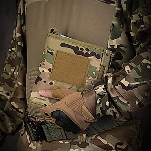 LIANXUE Tactically Map Storage Bag Outdoor Foldable Sundries Pouch Map Protector Weatherproof Map Case Hiking Accessories Oxs Cloth+Waterproof TPU