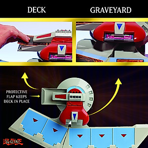 U.C.C. Distributing Yu Gi Oh Duel Disk, Console Video Games, 25 Anniversary Edition Collectible Merchandise, includes Cards