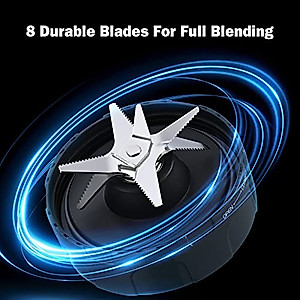 Mecity Professional Countertop Blender With Vacuum Pump, Sport Bottle, Electric High Speed Blender For Smoothie shakes Juice Soup Baby Food Frozen Fruits, LCD Display, Ice Crusher, Auto Clean, 53 Oz, 120V, 1000W