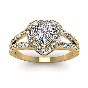 Heart Engagement Ring for Women,1.50 CT Moissanite Heart Cut Swirl Wedding Ring Bridal Band 10K 14K 18K Solid Gold Anniversary Bands with Engraved Name