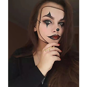 WLL Retro Personalized Snake Adjustable Open Rings Punk Gothic Snake Finger Ring for Women Simple Charm Animal Jewelry(D:Textured gold)