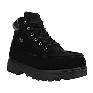 Lugz Men's Warsaw Classic Moc Toe Chukka Fashion Boot, Black, 10.5, D