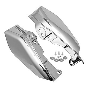 H RUO Chrome Mid-Frame Air Deflector Heat Shield Fits for Harley Touring Electra Glide Street Glide Road Glide 2017-2024 2023 2022