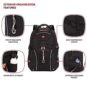 SwissGear 3258 Laptop Backpack, Black, 18.5-Inch