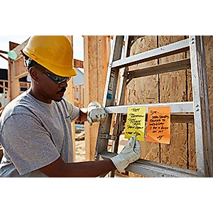 Post-it Extreme XL Notes, Works outdoors, Works in 0 - 120 degrees Fahrenheit, 100X the holding power, Orange, Yellow, Green, 25 Sheets per Pad, 9 Pads/Pack (EXT456-9CT)