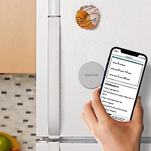 ENCASED Magnetic Mount-Anywhere iPhone Disks (2 Pack) Designed for MagSafe, Stick On Phone Holder - Great for Car, Home, Office, RV and More (Adhesive Backed / 0.15" Ultra Slim Design)