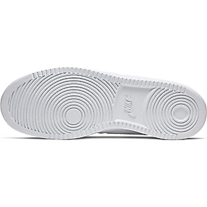 Nike Men's Court Vision Mid Sneaker, White/White-White, 10