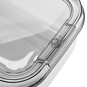 Rice Container, Transparent Rice Grain Storage Container Proof Food Bucket Container with Flip Lid Measuring Cup (5KG Transparent White) (Color : 10kg Transparent White)