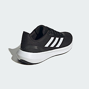 adidas Women's Run Falcon 3.0 Sneaker, Black/White/Black, 9 Wide