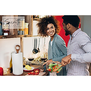 Acacia Wood Paper Towel Holder with Base