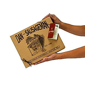 Dan the Sausageman's Sounder Gourmet Gift Box -Featuring Smoked Summer Sausage and Wisconsin Cheeses Retirement, Tenant, Contractor Appreciation Basket