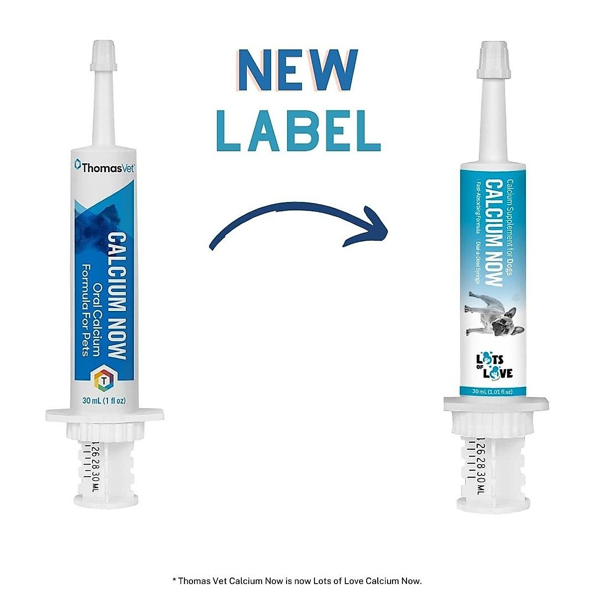 Calcium Now - Oral Calcium for Whelping Dogs (30 ml) - Dog & Cat Calcium Supplement Paste - Lots of Love